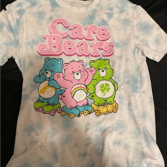 Care Bears | Tops | Care Bears Tiedye Tshirt Blue And White | Poshmark